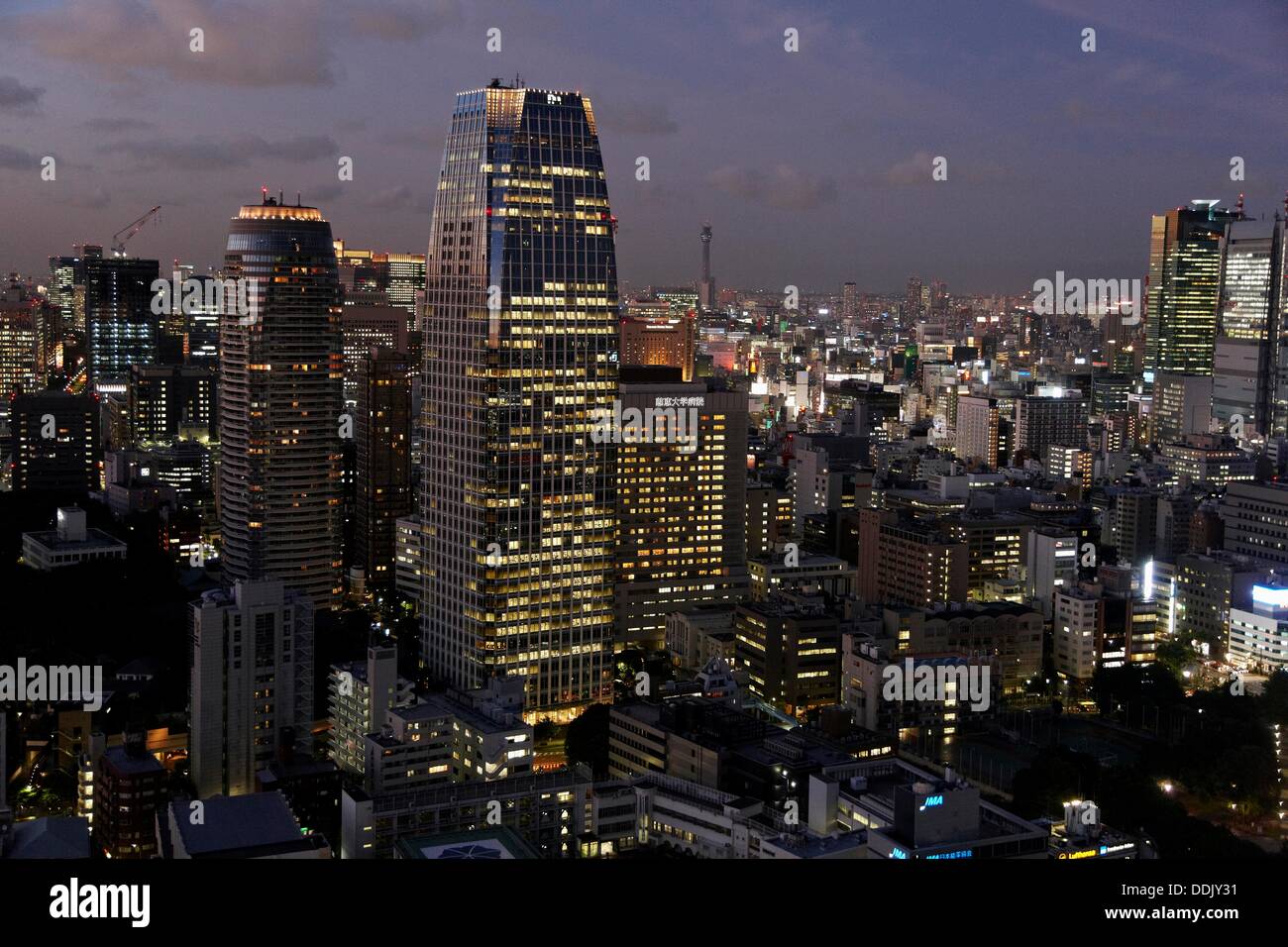 Atago green hill tower hi-res stock photography and images - Alamy