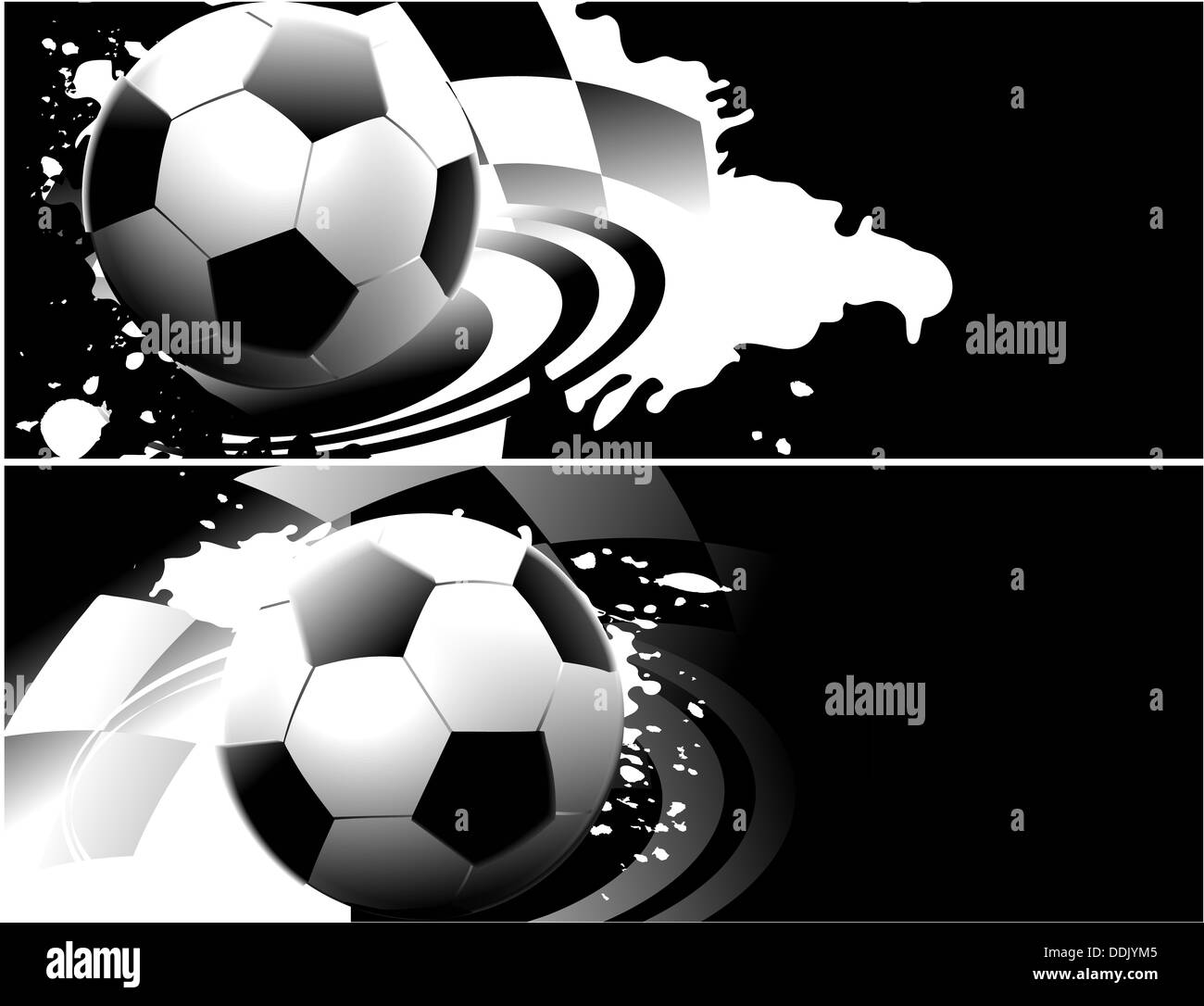 Sports banner design in Black and White Stock Photos & Images - Alamy