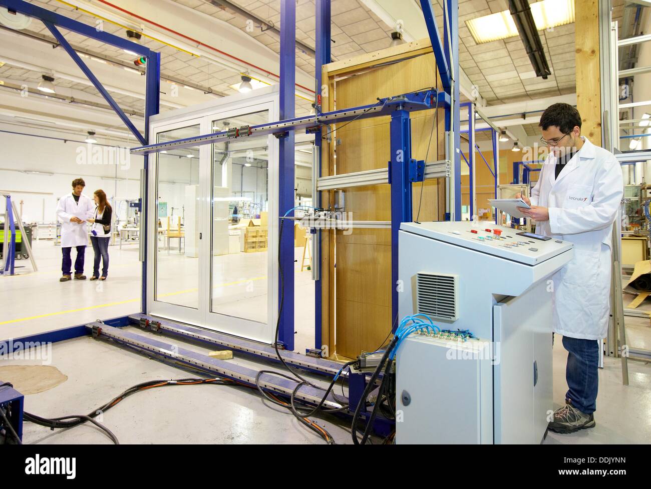 Testing door opening closing cycle material hi-res stock photography ...