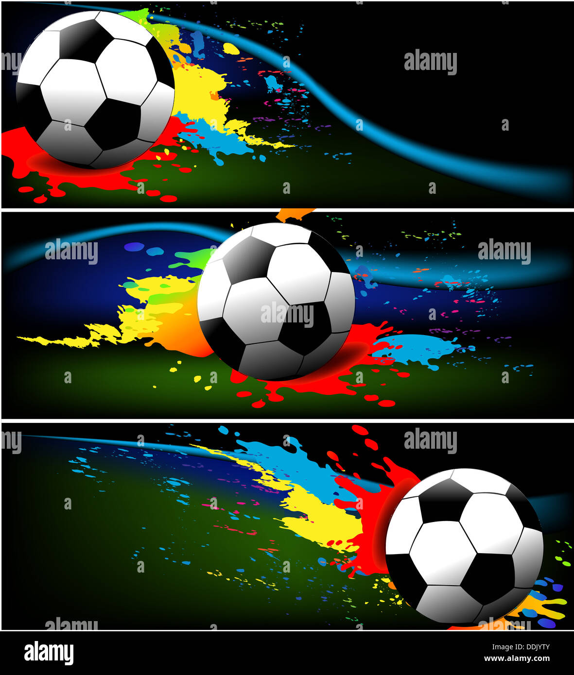 Abstract football banners Stock Photo - Alamy