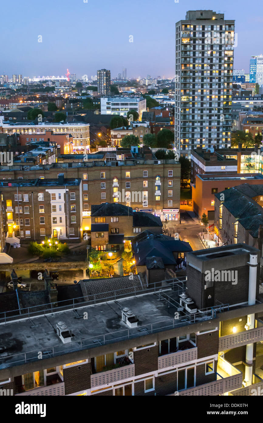 View looking North including Ladbroke House, from Petticoat Tower, E1 ...