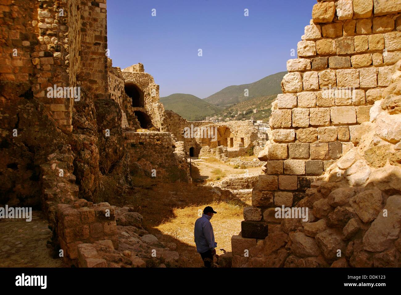 Syria, Masyaf, the Ismaelien castle, also called ´Hashishin´ castle ...