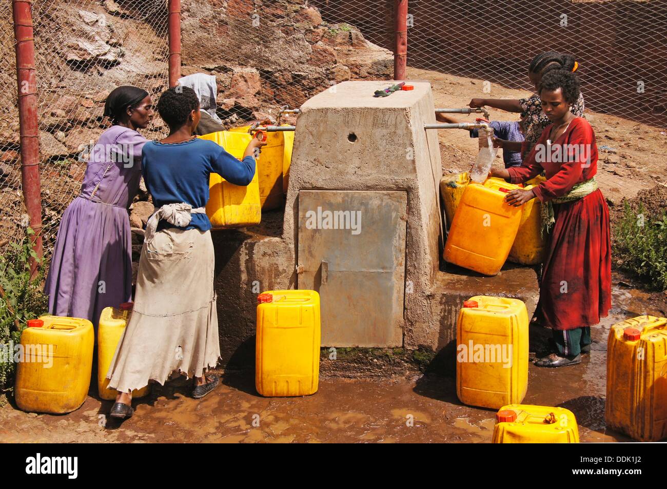 Water point at lalibela hi-res stock photography and images - Alamy
