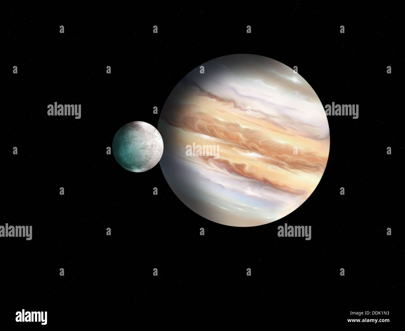 jupiter and moon Stock Photo - Alamy