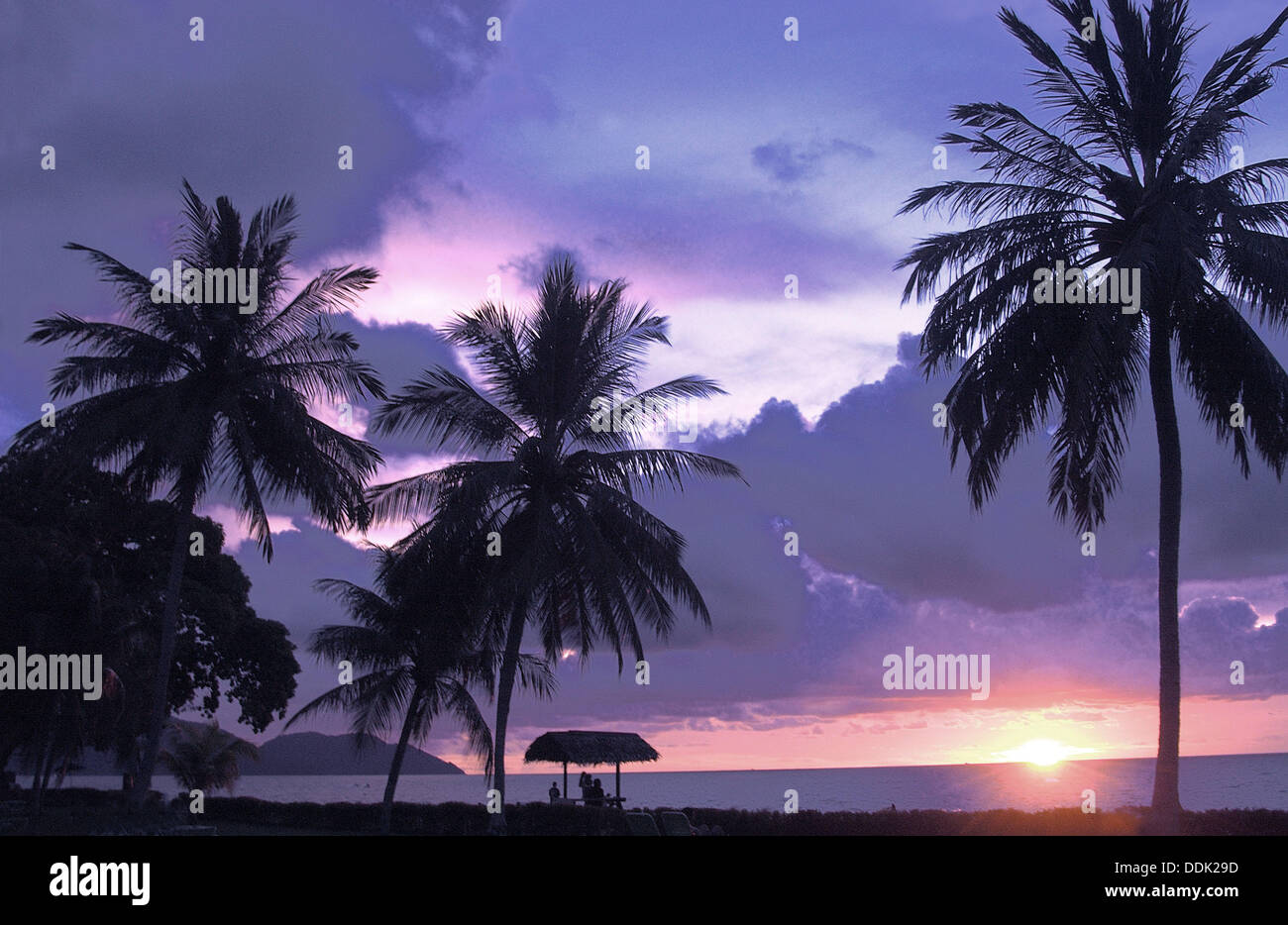 Sunset on Penang Island. Malaysia Stock Photo - Alamy