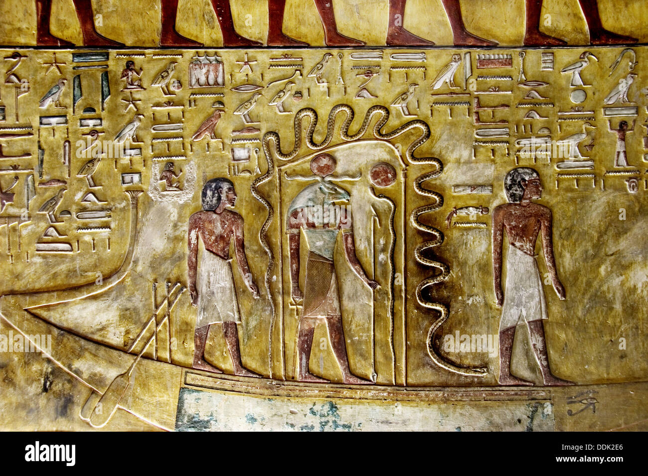 Mural paintings in the Tomb of Seti I. Valley of the Kings, Luxor West ...