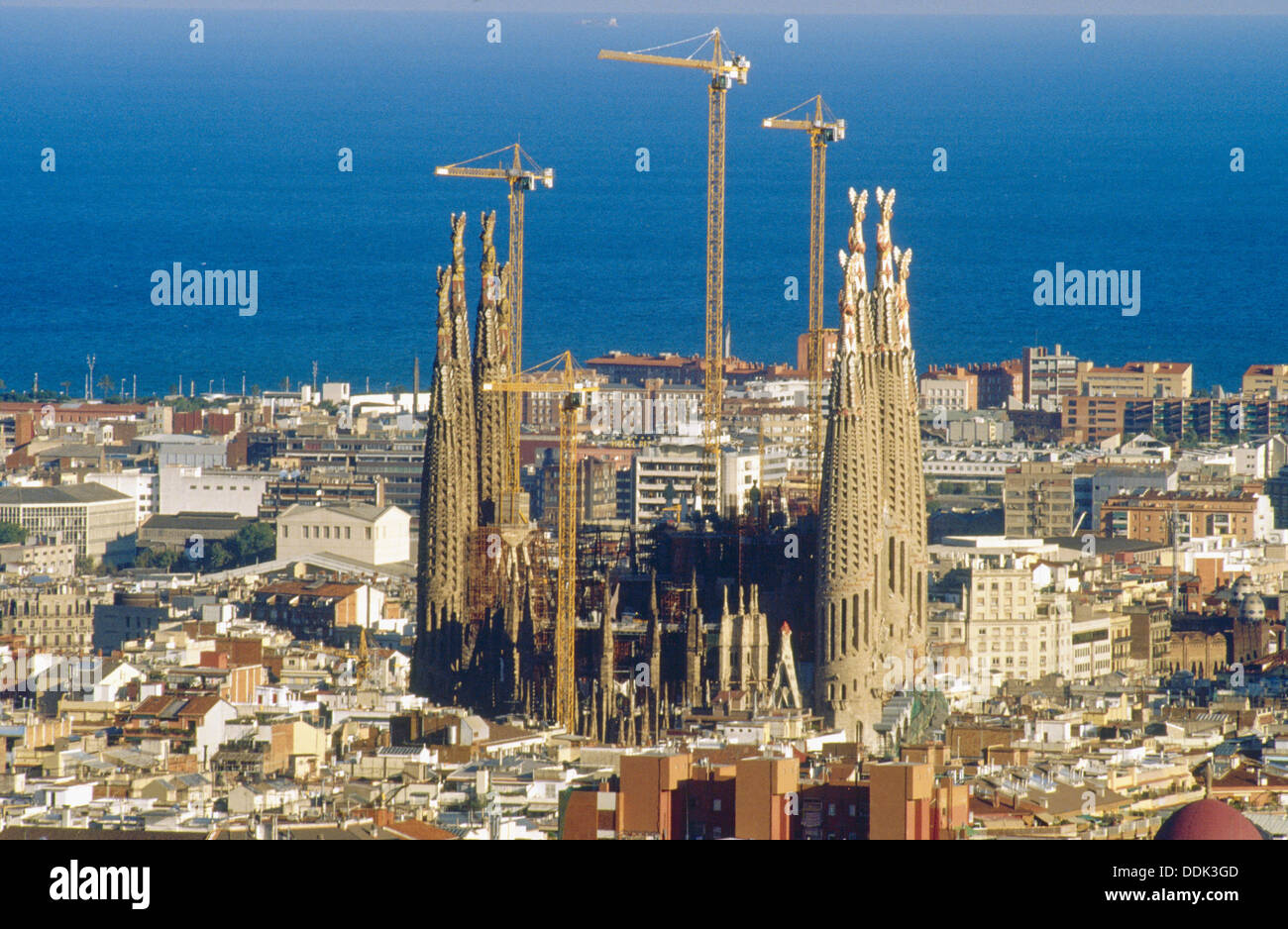 Sagrada Familia temple by Gaudí, Barcelona. Catalonia, Spain Stock ...