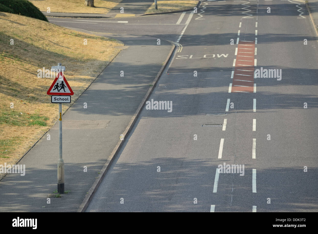 Empty London road Stock Photo - Alamy