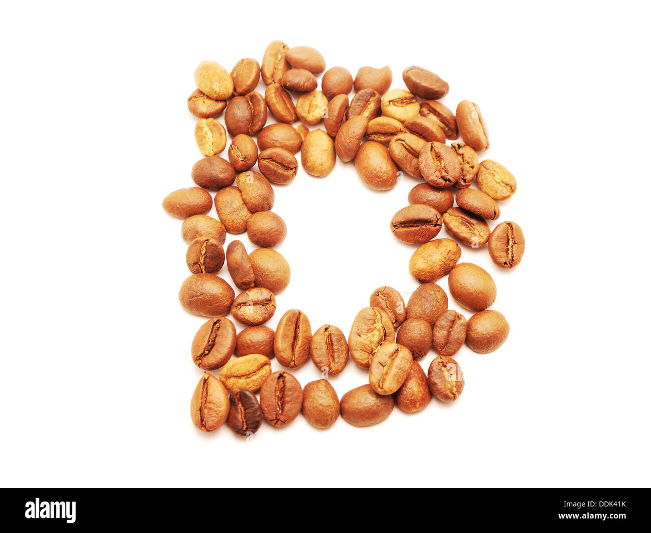 letters of alphabet made of coffee beans Stock Photo - Alamy