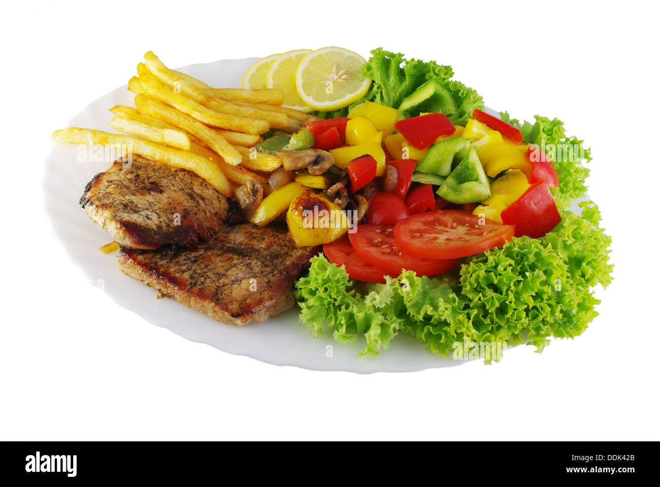 Attractive food plate Cut Out Stock Images & Pictures - Alamy