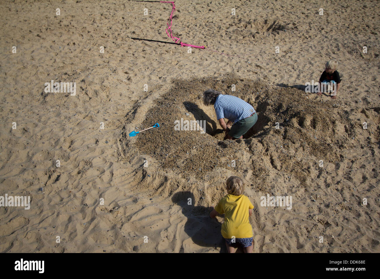 Beach sand hole hi-res stock photography and images - Alamy