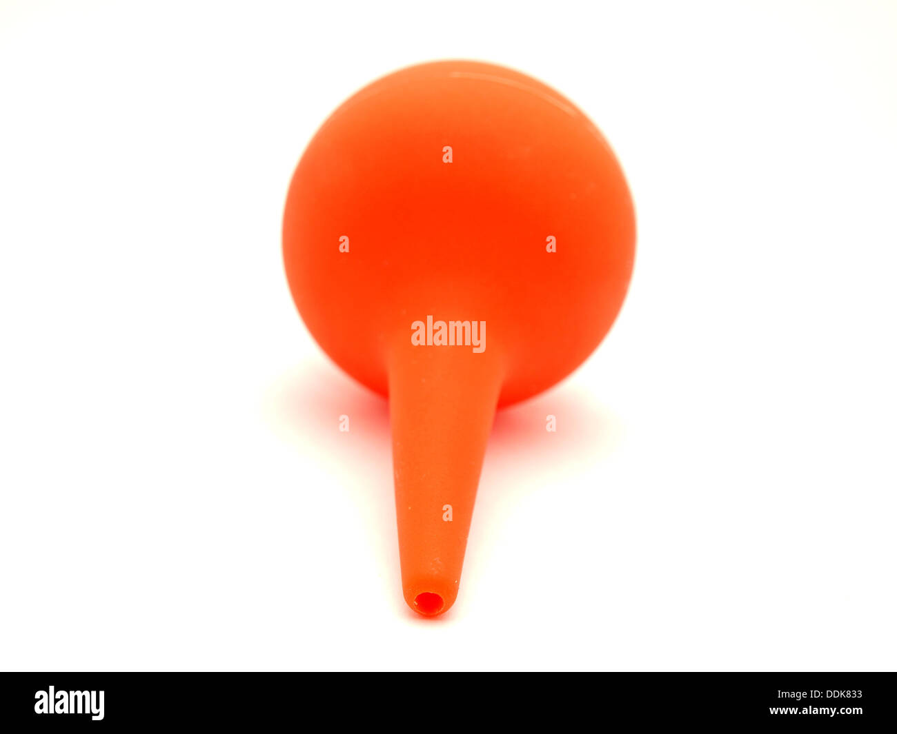 Red syringe on a white background Stock Photo - Alamy