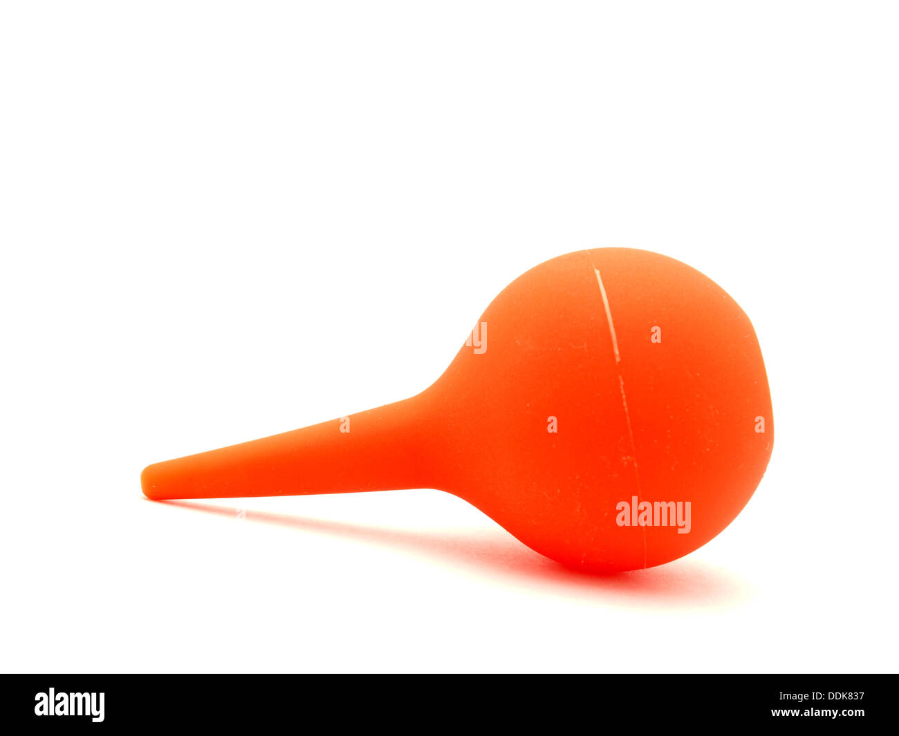 Red syringe on a white background Stock Photo - Alamy