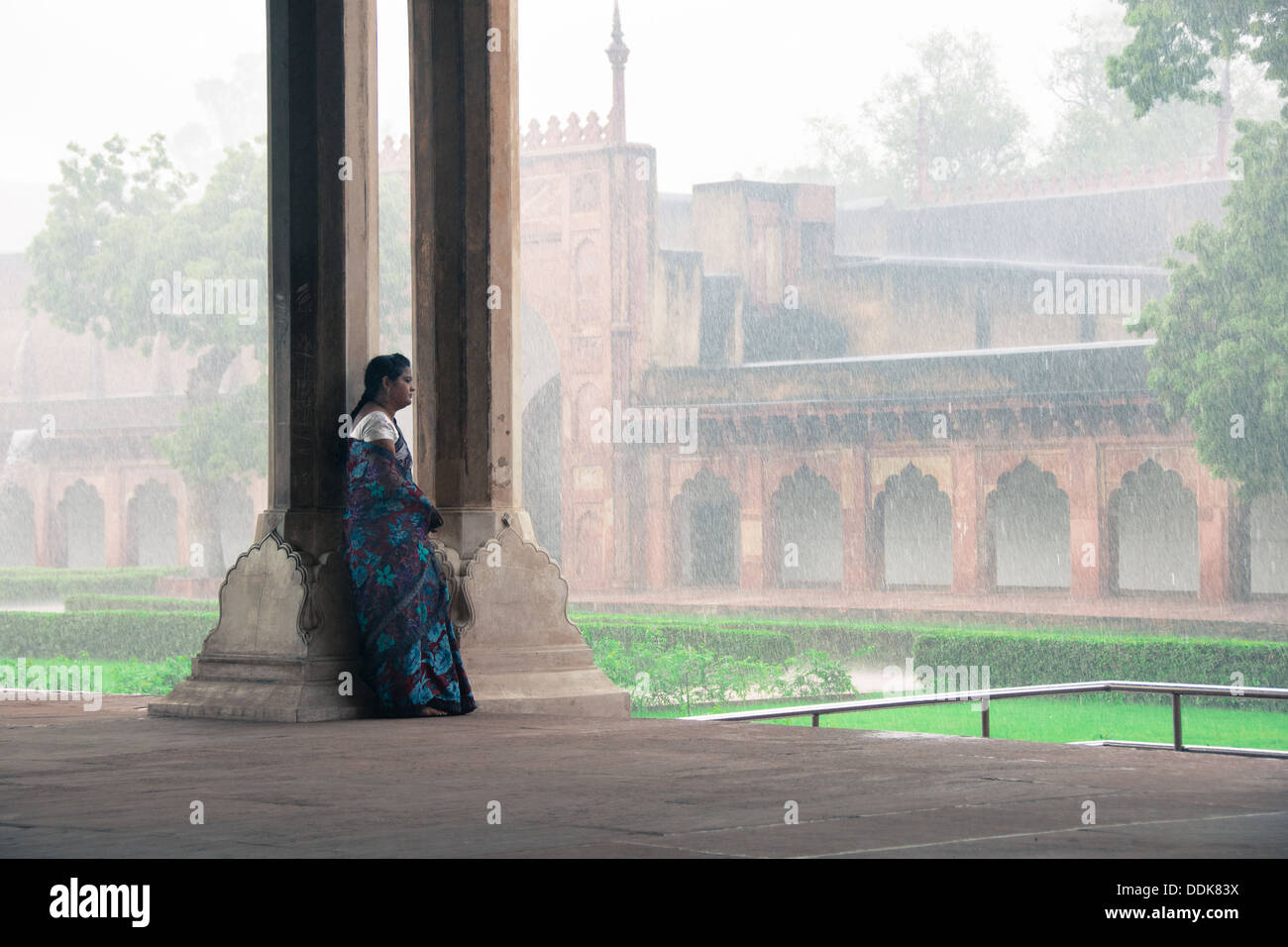 Inside the Red Fort in Agra, India Stock Photo - Alamy