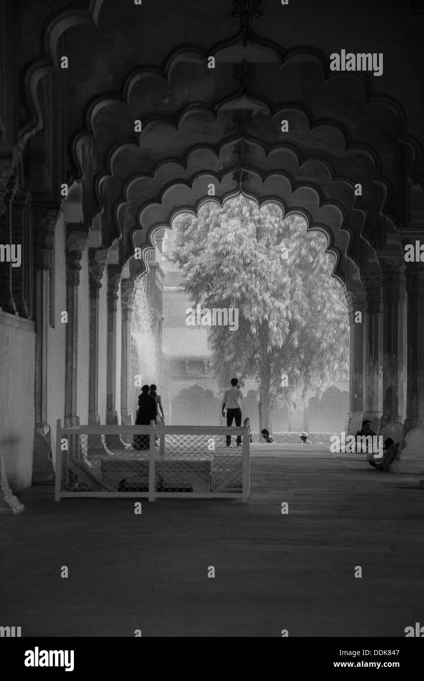 Inside the Red Fort in Agra, India Stock Photo - Alamy