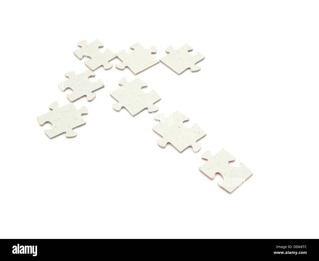 Direction. Puzzle pieces on a white background Stock Photo - Alamy