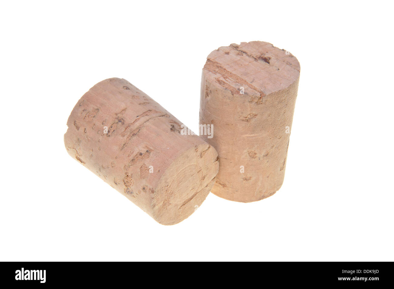 Large wine corks on white background Stock Photo - Alamy