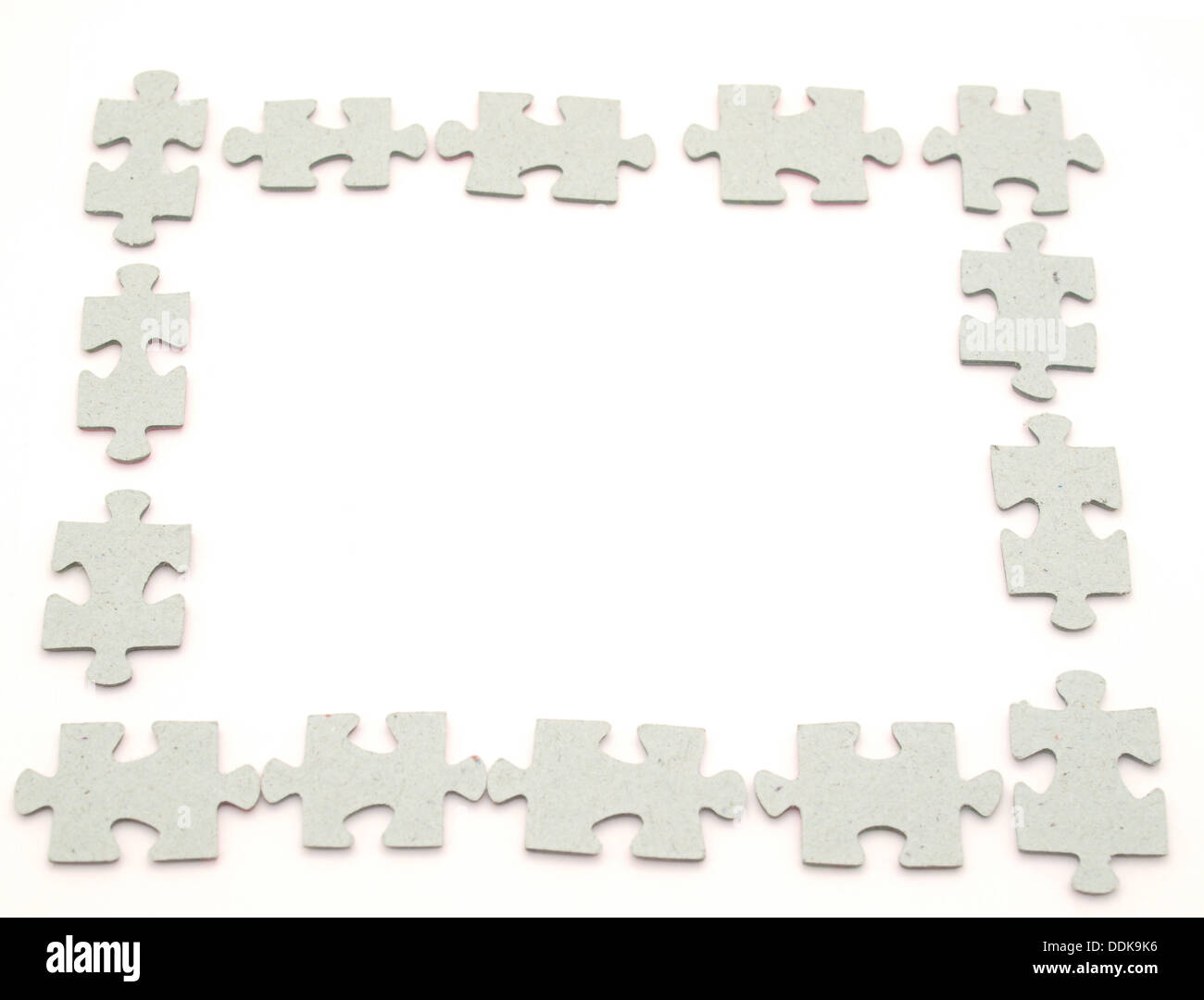 Framework puzzle pieces on white hi-res stock photography and images ...