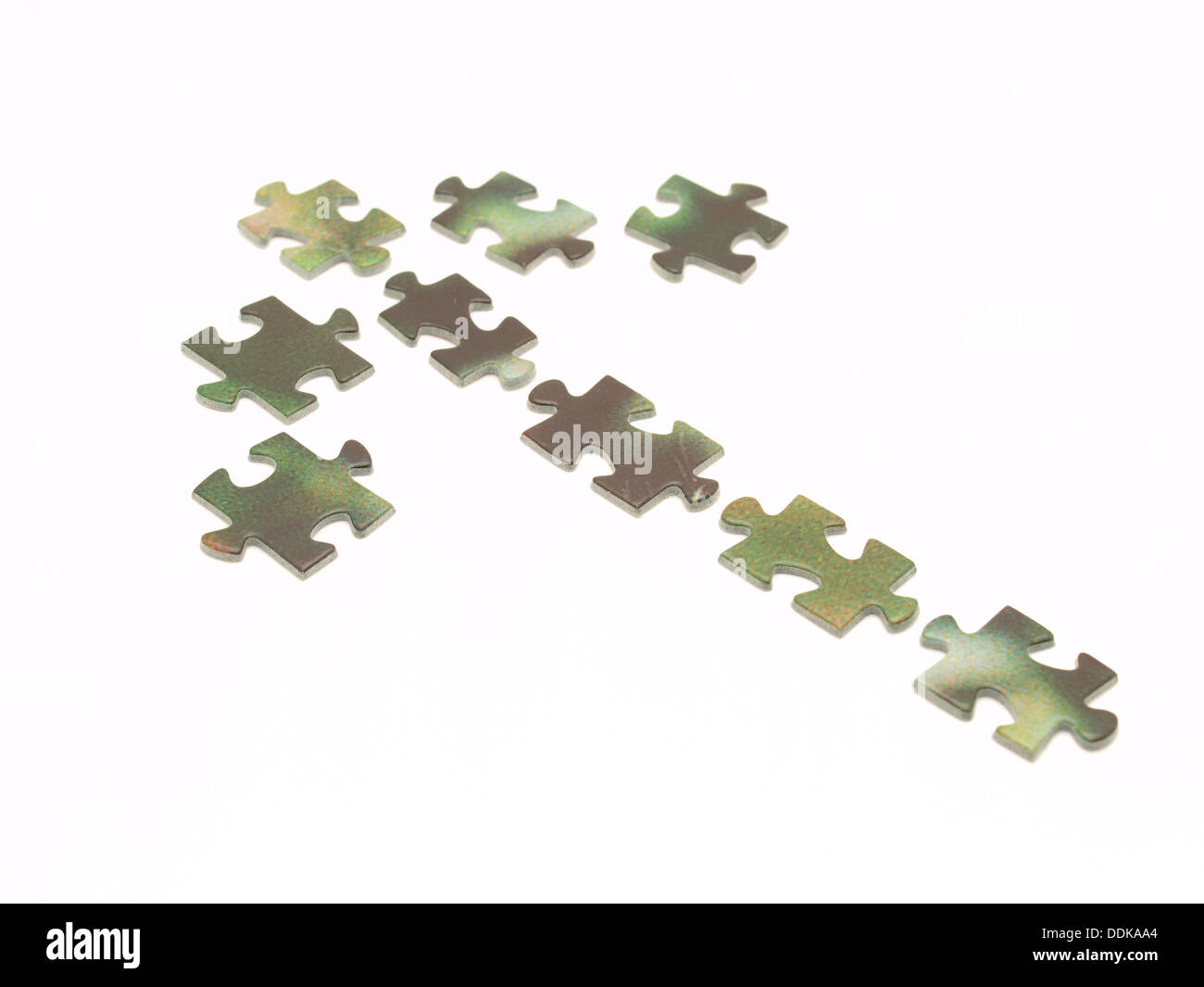 Direction. Puzzle pieces on a white background Stock Photo - Alamy