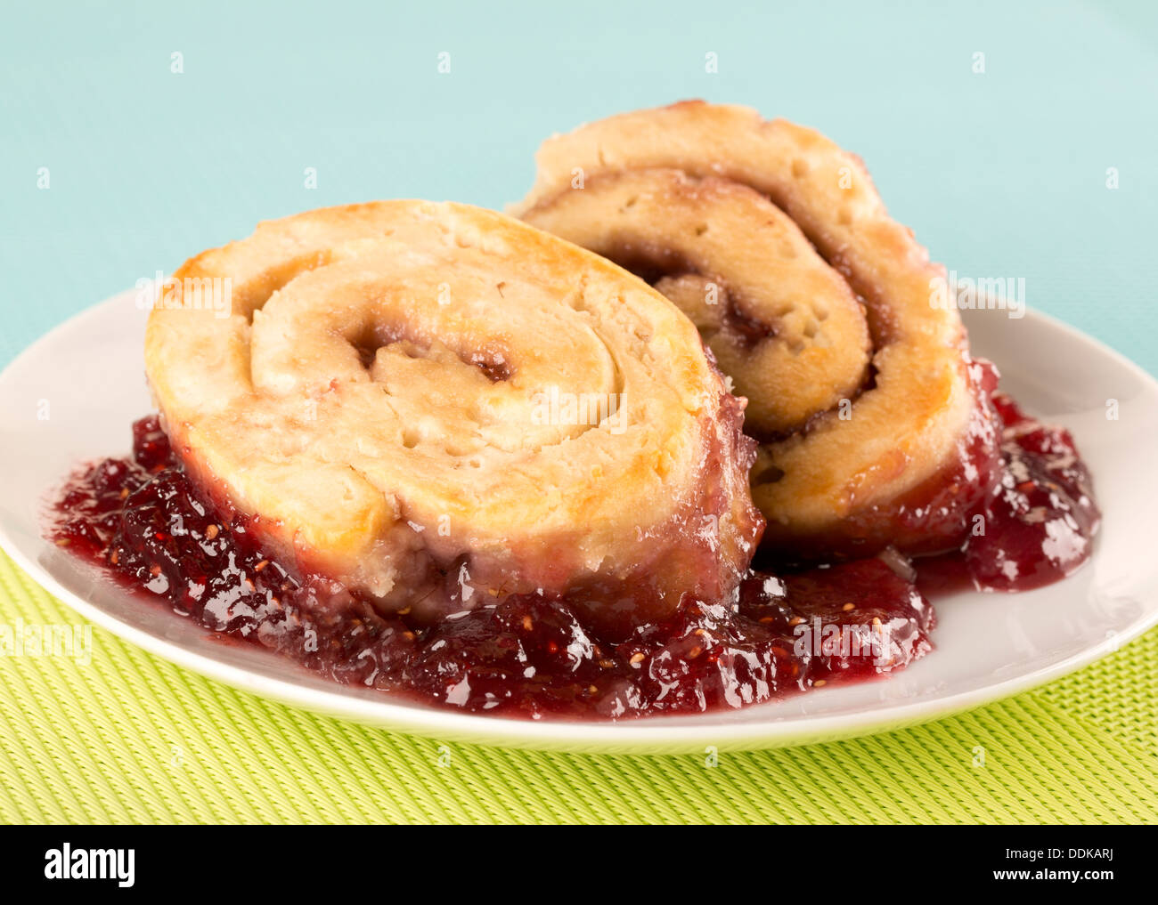 JAM ROLY POLY DESSERT Stock Photo - Alamy