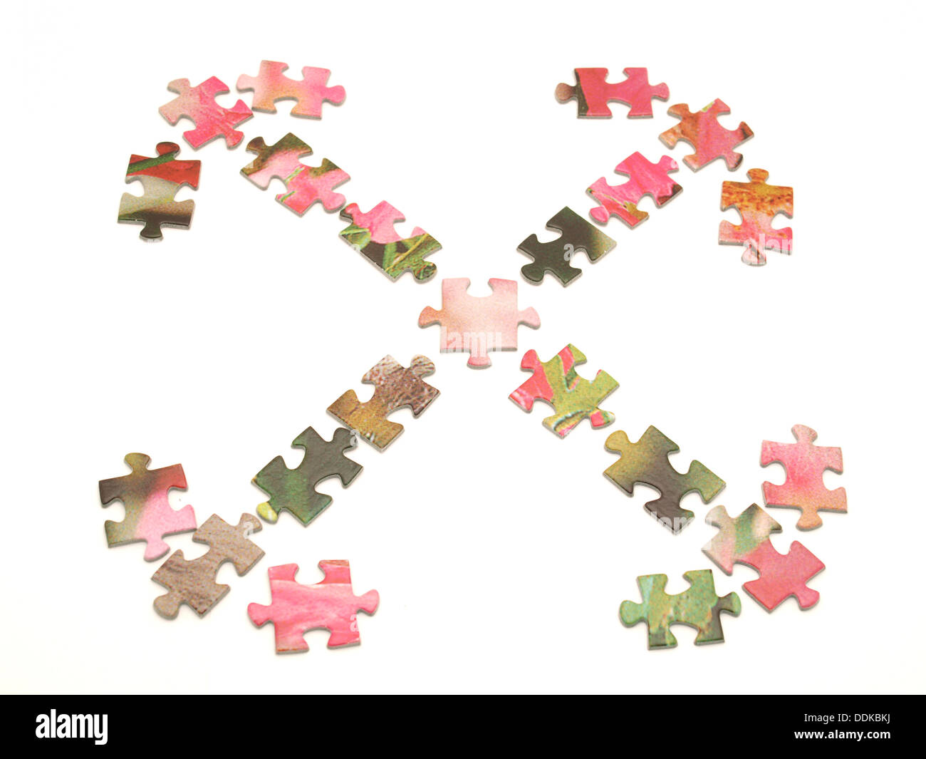 Direction. Puzzle pieces on a white background Stock Photo - Alamy