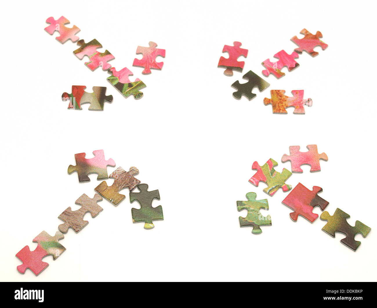 Direction. Puzzle pieces on a white background Stock Photo - Alamy