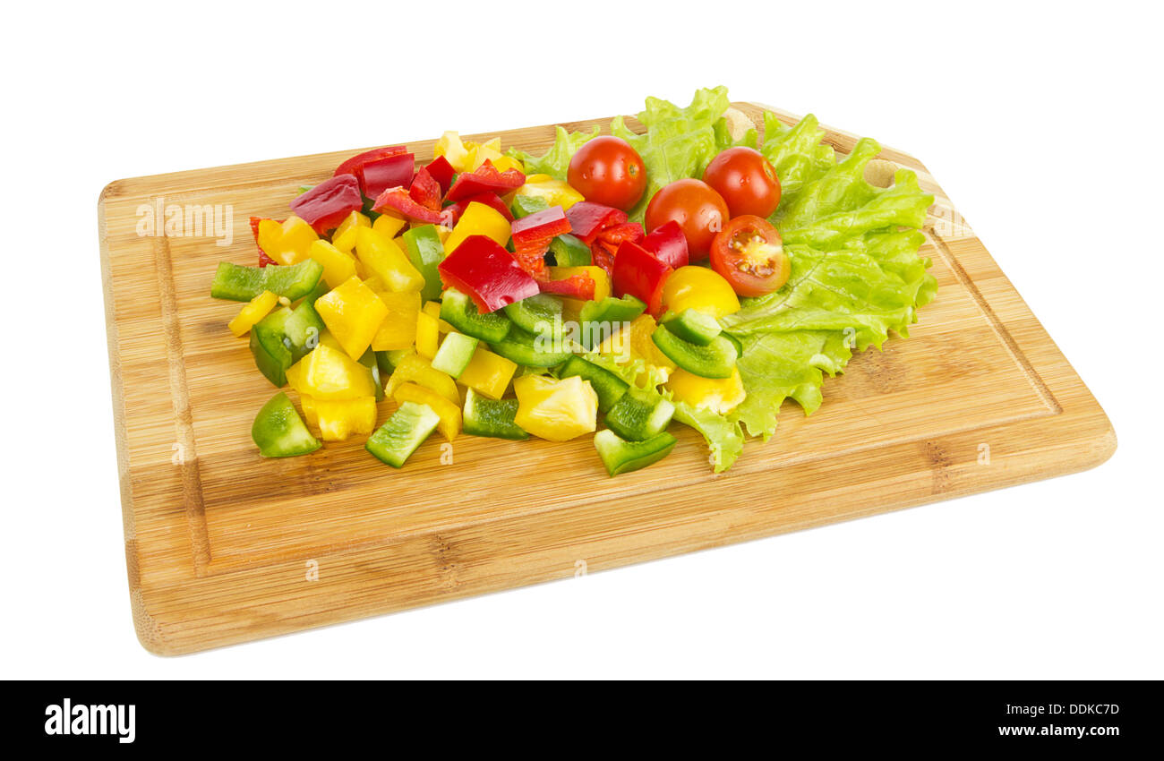 Cutting up vegetables Cut Out Stock Images & Pictures - Alamy