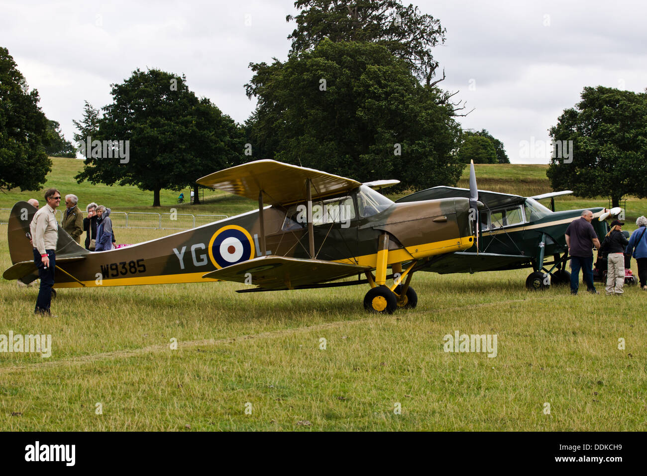 The De Havilland moth club 28th international rally, spectators get a ...
