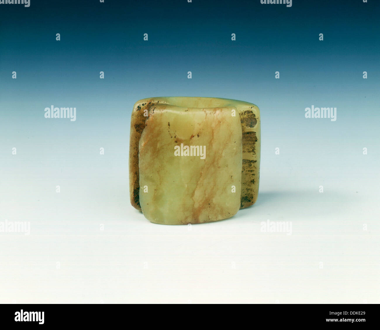 Jade split ring, neolithic, Chahai type, northern China, c4700-3000 BC ...