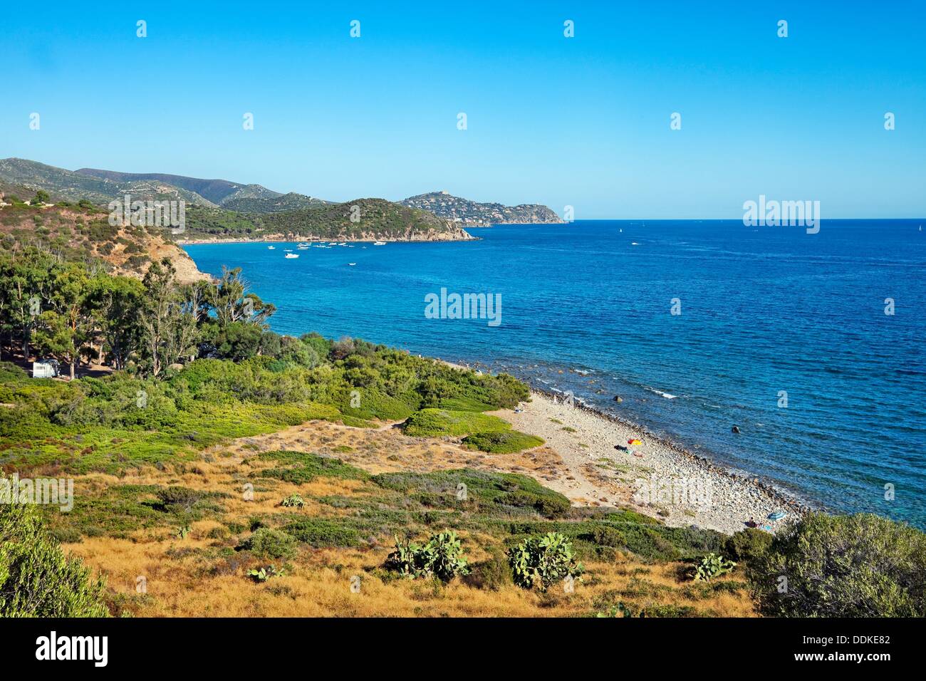 Simius Beach. Villasimius. Sardinia. Italy Stock Photo - Alamy
