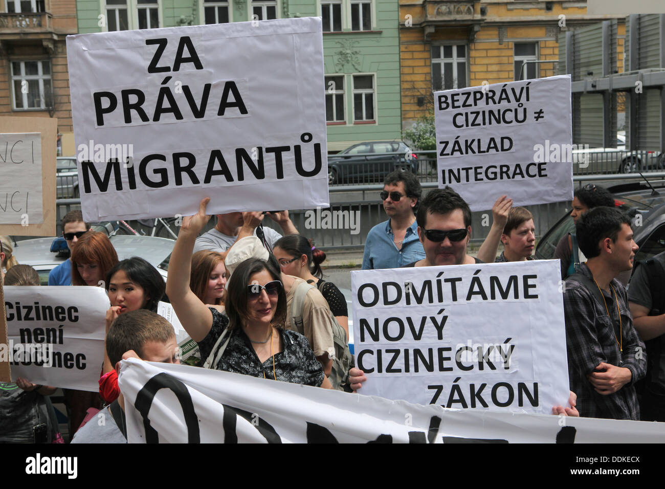 Foreigners protest against the new proposal of the Aliens Act of the ...