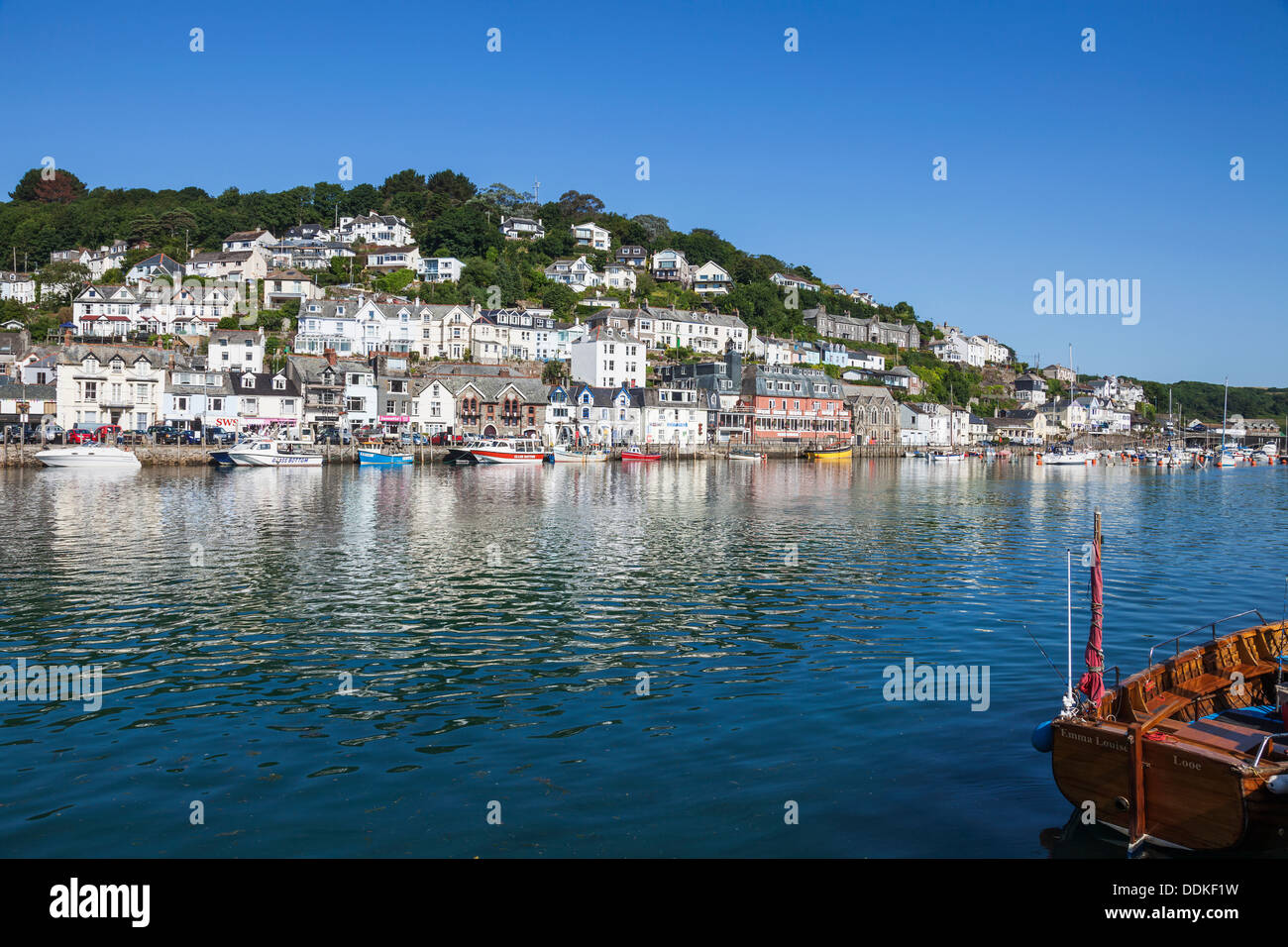 England, Cornwall, Looe Harbour Stock Photo - Alamy