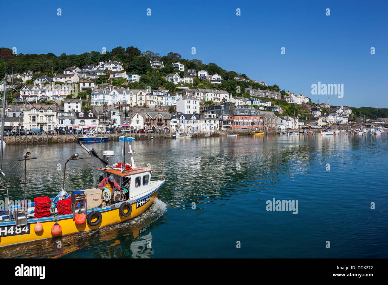 England, Cornwall, Looe Harbour Stock Photo - Alamy