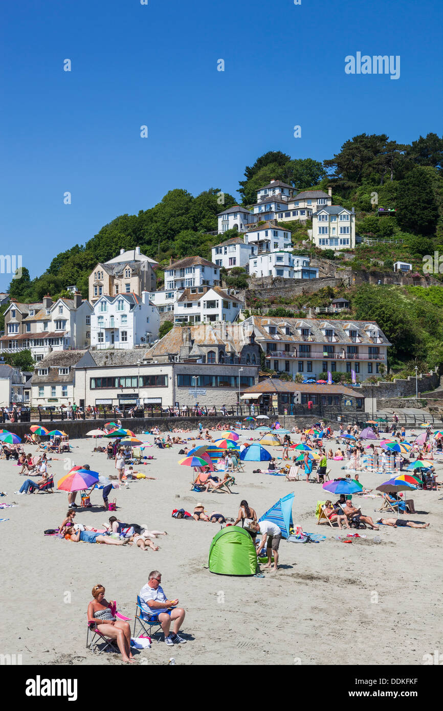 Looe seaside beach view cornwall hi-res stock photography and images ...