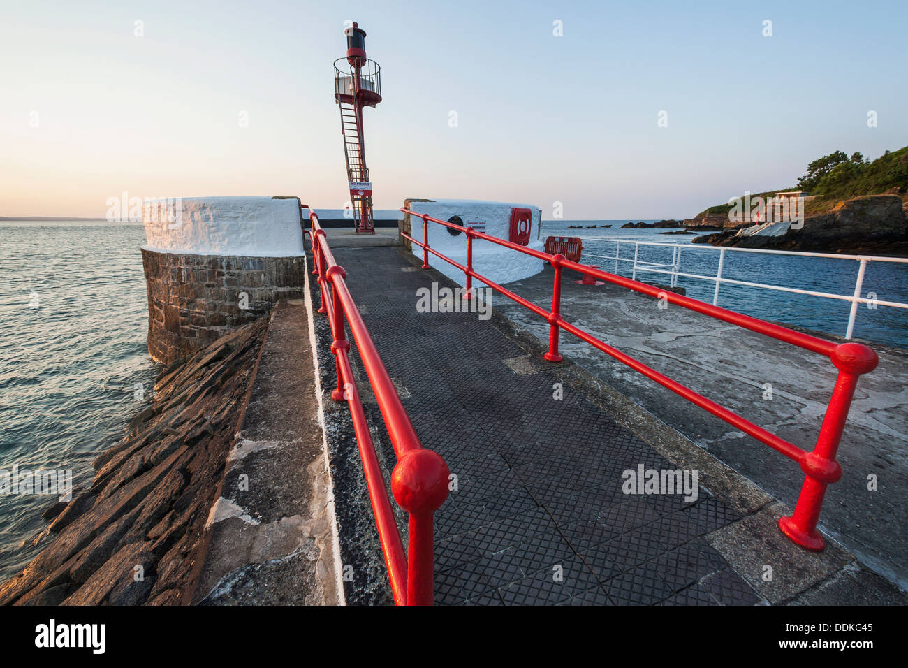 England, Cornwall, Looe, Banjo Pier Stock Photo - Alamy