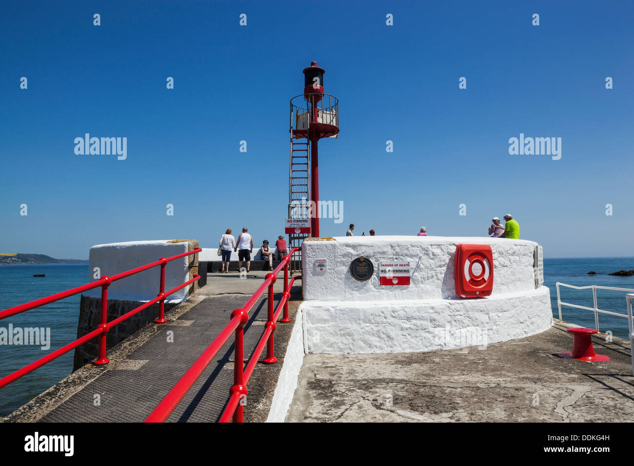 England, Cornwall, Looe, Banjo Pier Stock Photo - Alamy