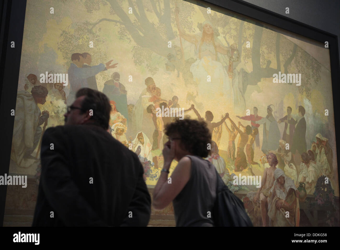 Painting 'The Oath of the Omladina under the Slavic Linden Tree' from ...
