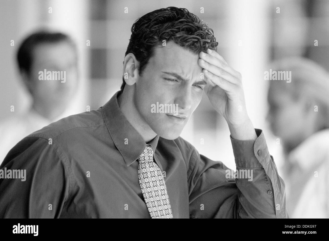 Adult stressed Black and White Stock Photos & Images - Alamy