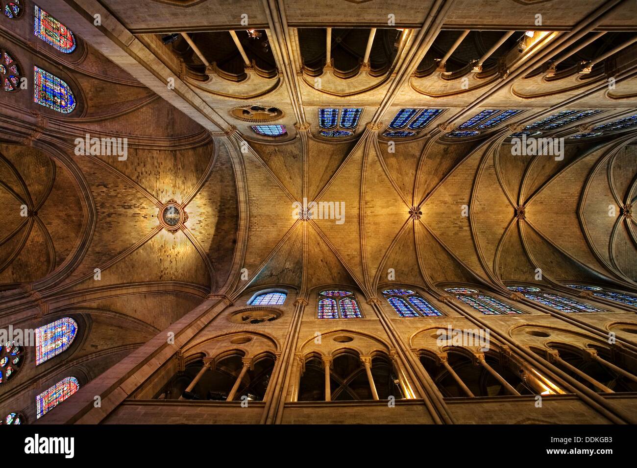 Notre dame de paris inside hi-res stock photography and images - Alamy