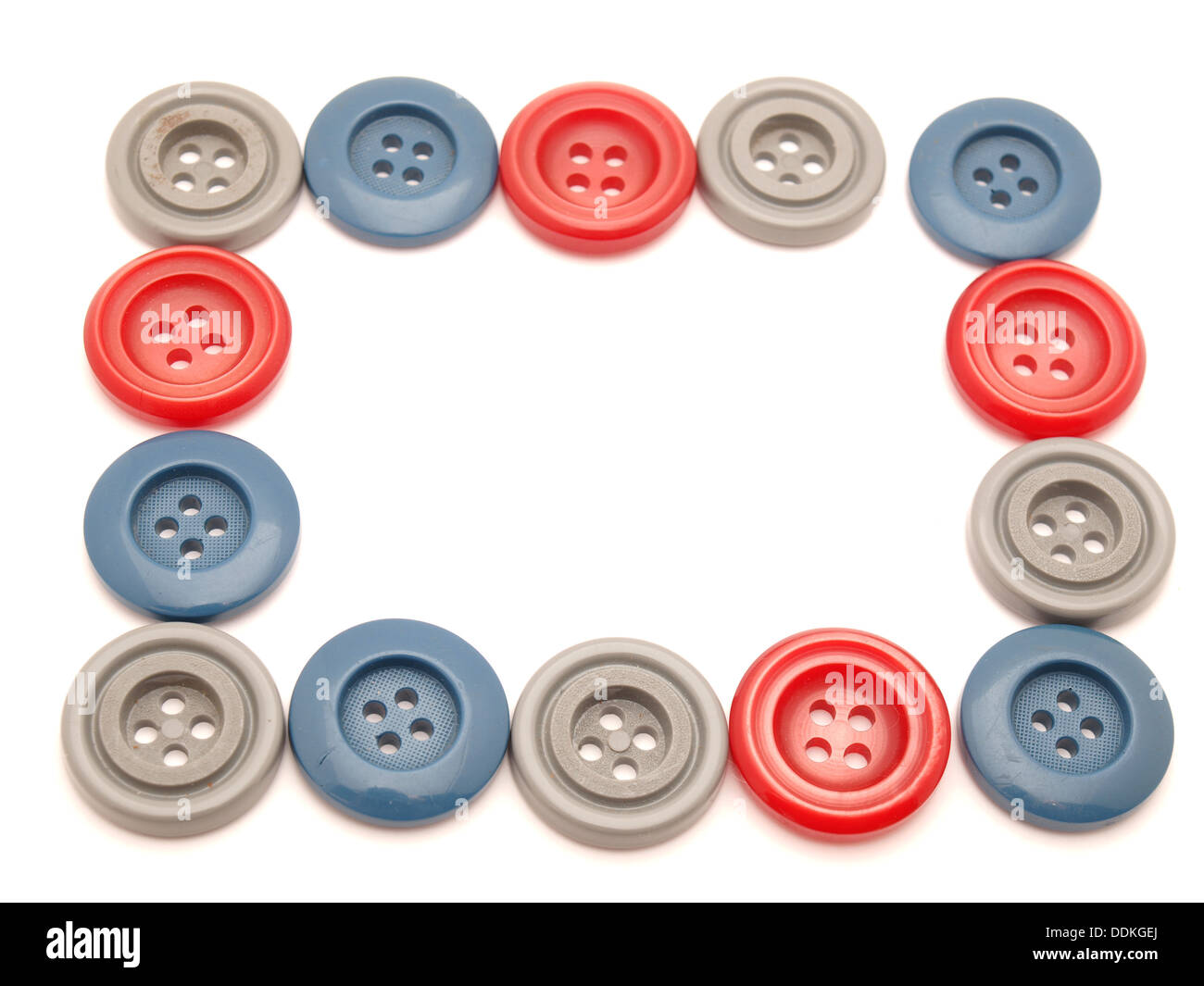 Buttons on a white background Stock Photo - Alamy