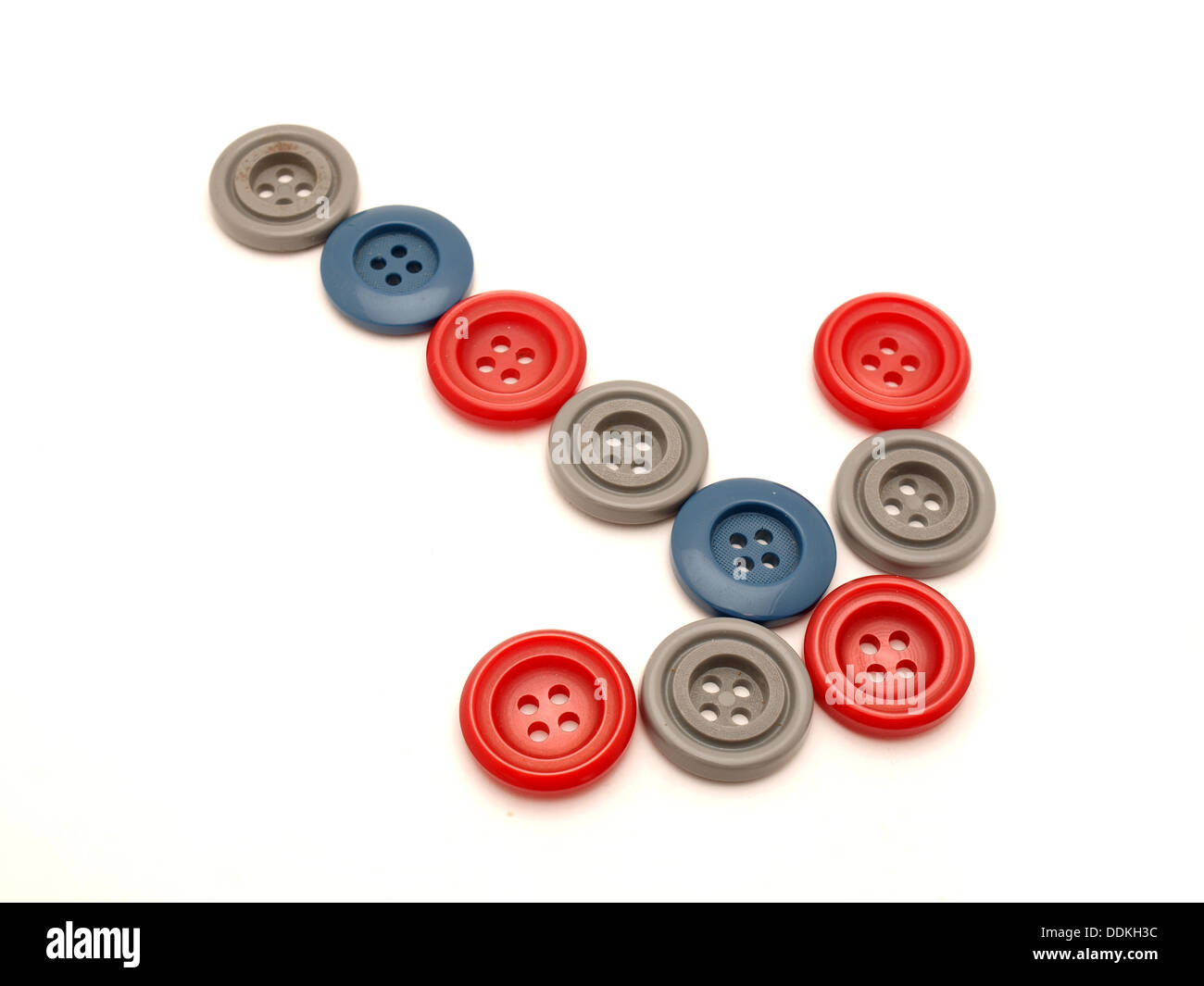 Buttons on a white background Stock Photo - Alamy