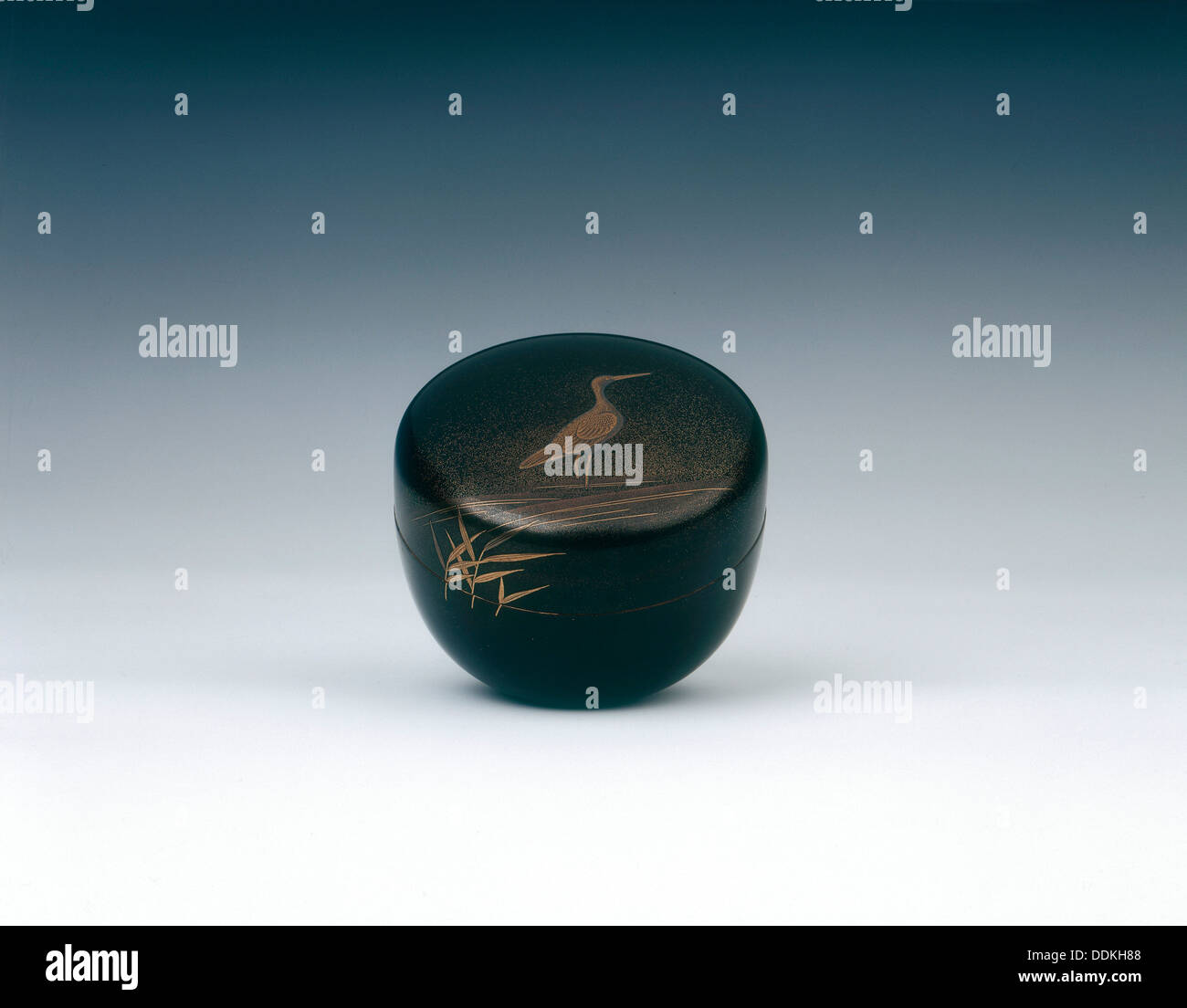 Lacquer natsume with stork, Middle Edo period, Japan, 18th century ...