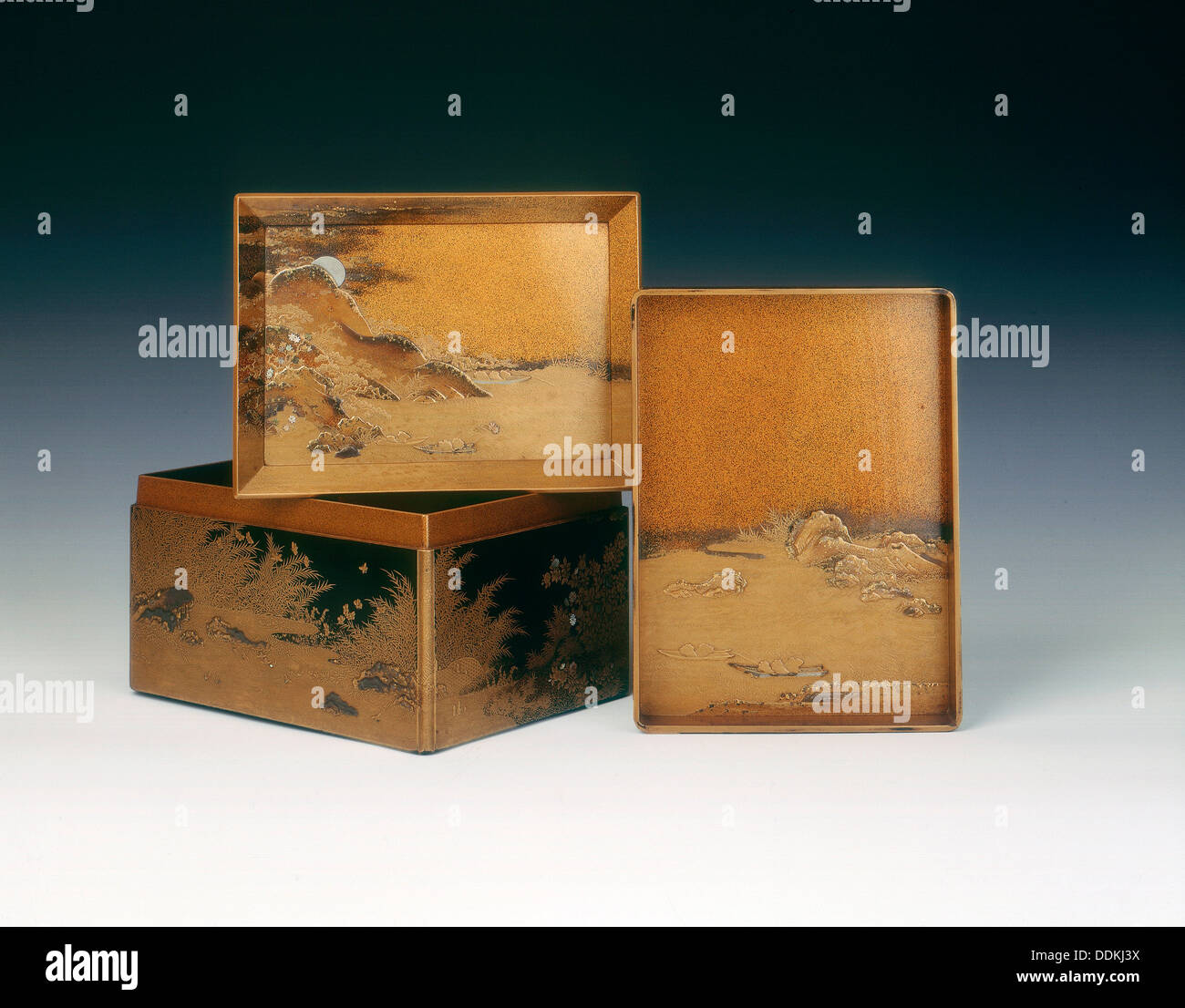 Maki-e lacquer dowry box, Middle Edo period, Japan, 1st half of 18th ...