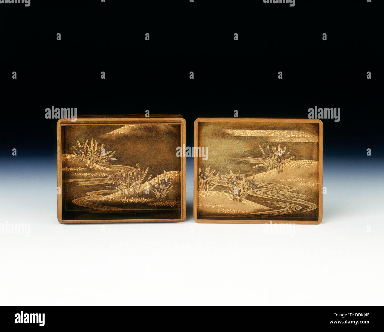 Maki-e lacquer box, late Edo period, Japan, early 19th century. Artist ...