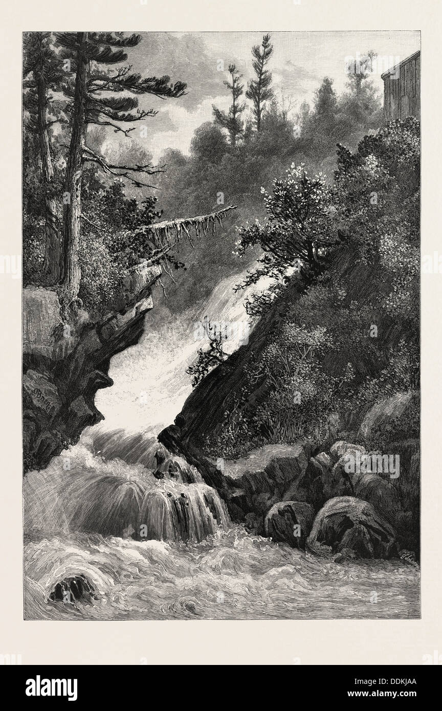 FRENCH CANADIAN LIFE, FALLS OF LORETTE, CANADA, NINETEENTH CENTURY ...