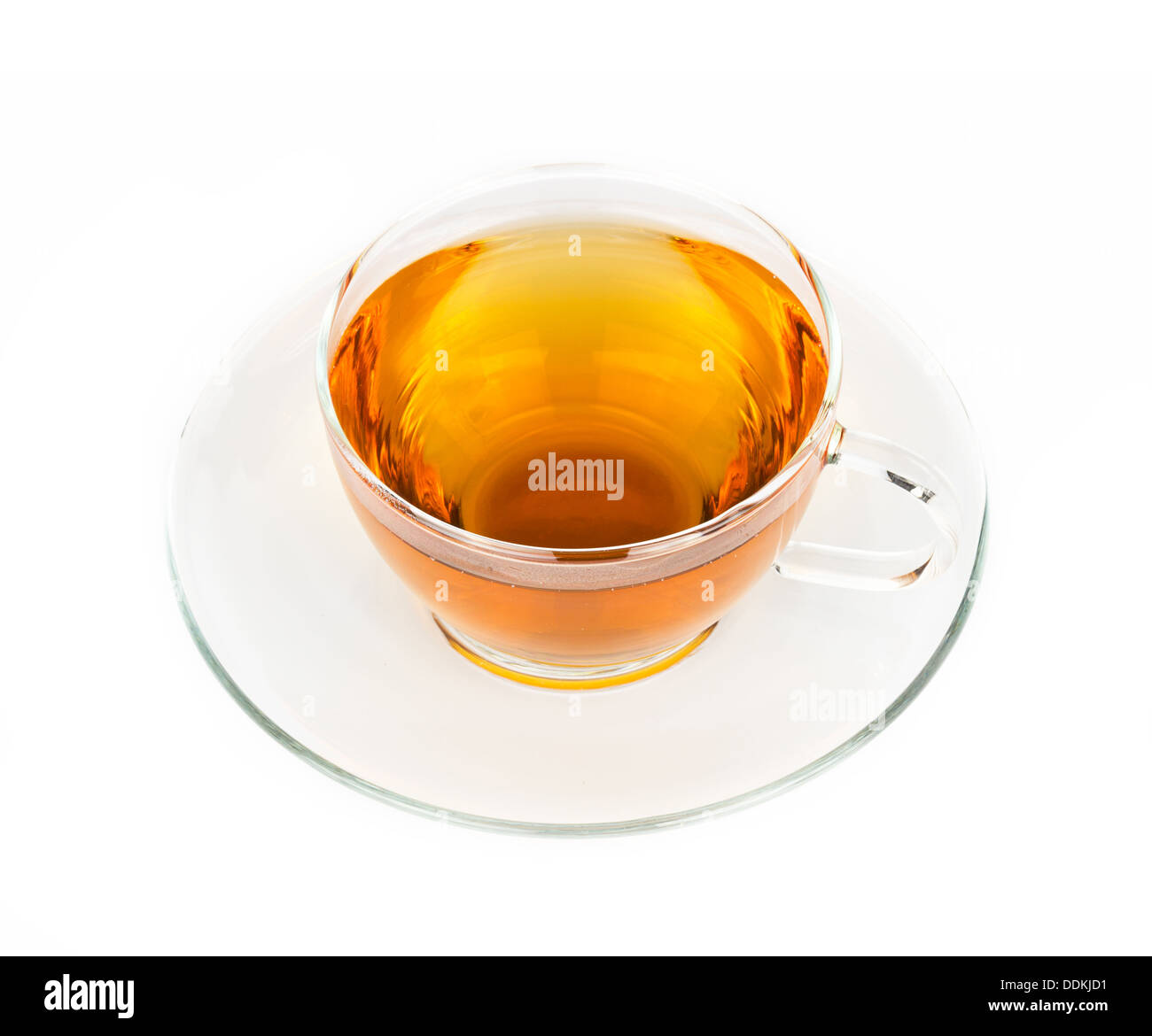 Black tea in transparent cup Cut Out Stock Images & Pictures - Alamy