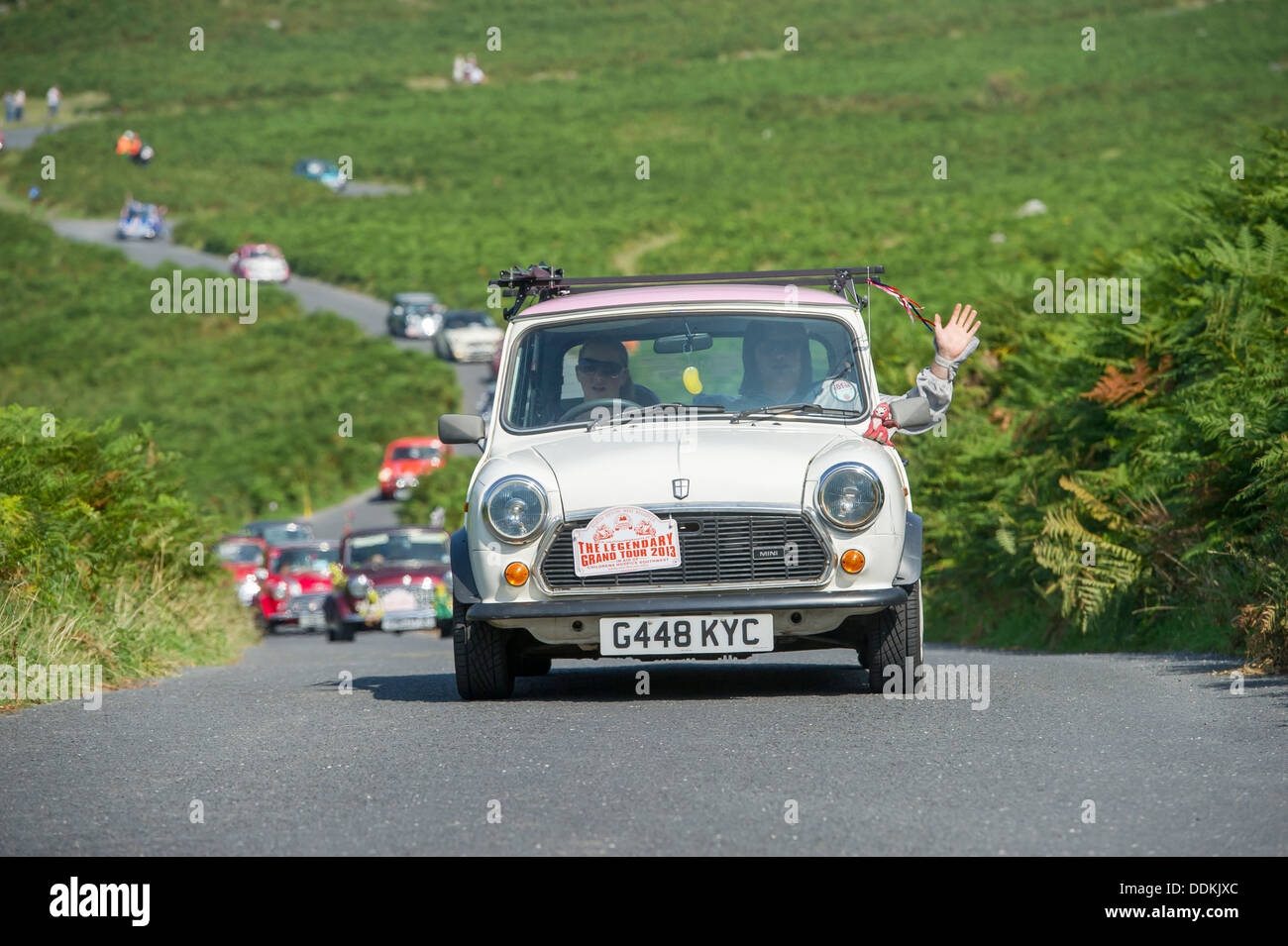 Mini classic cars take part in the annual Mini Grand Tour across North ...