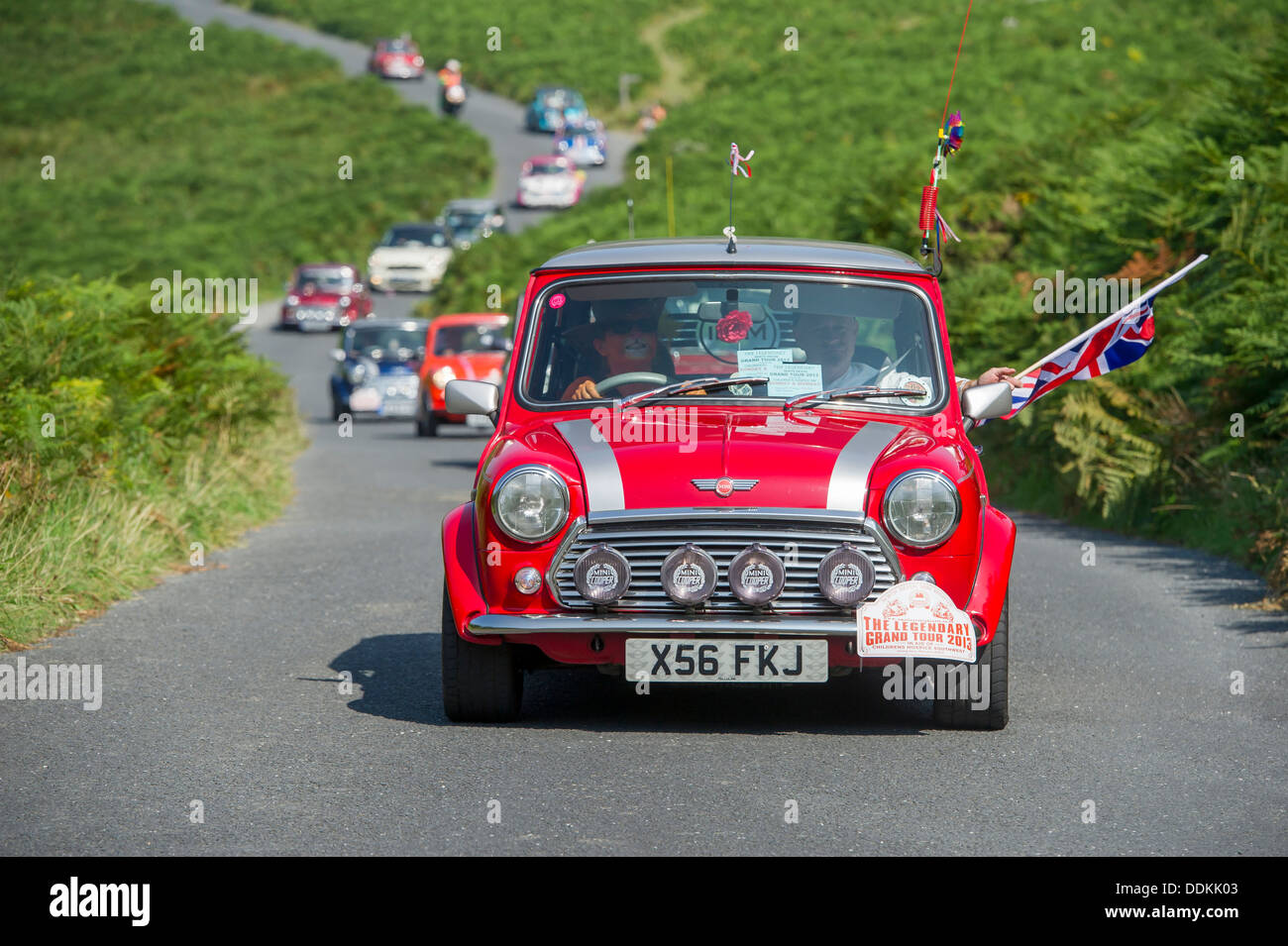 Mini classic cars take part in the annual Mini Grand Tour across North ...