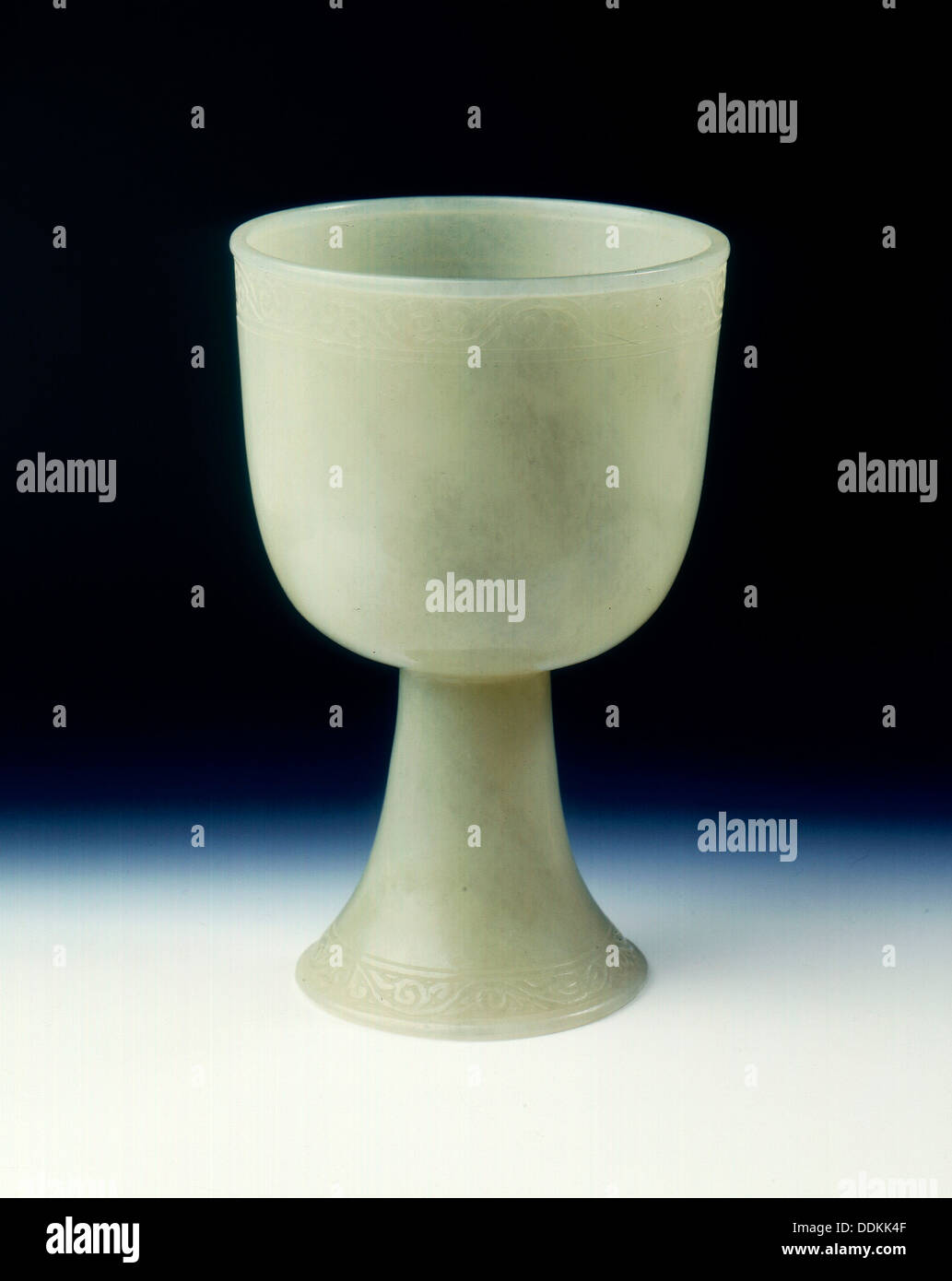 Jade stem cup, Chinese, 12th-14th century. Artist: Unknown Stock Photo ...