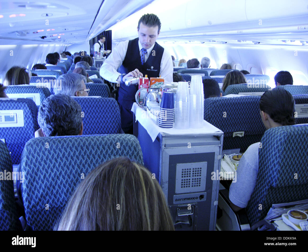 Steward airplane hi-res stock photography and images - Alamy